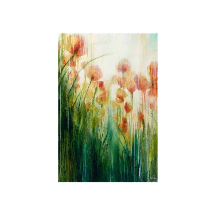 Chelsea Art Studio Rikki Drotar Watercolor Poppy Field by Rikki Drotar Painting | Wayfair